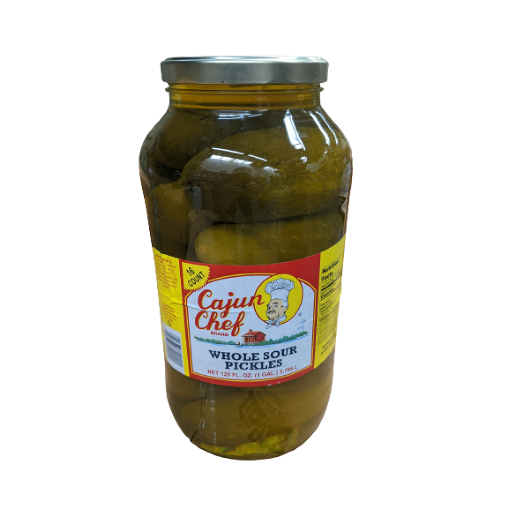 Cajun Chef Whole Sour Dill Pickles Gallon - 071675520094